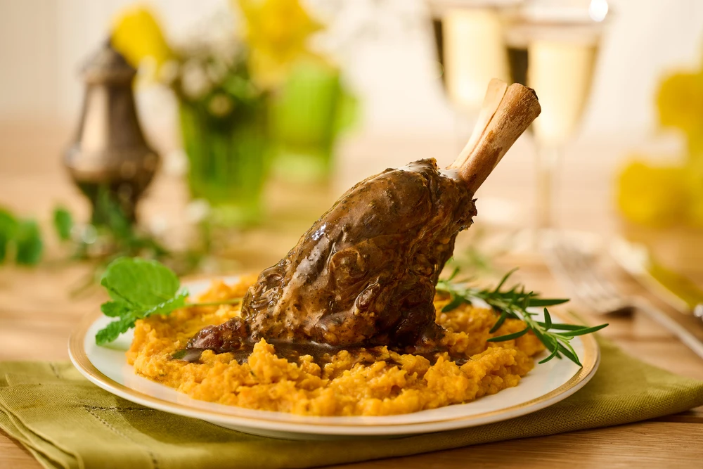 Slow Cooked Lamb Shanks in Mint Gravy | Parsley Box